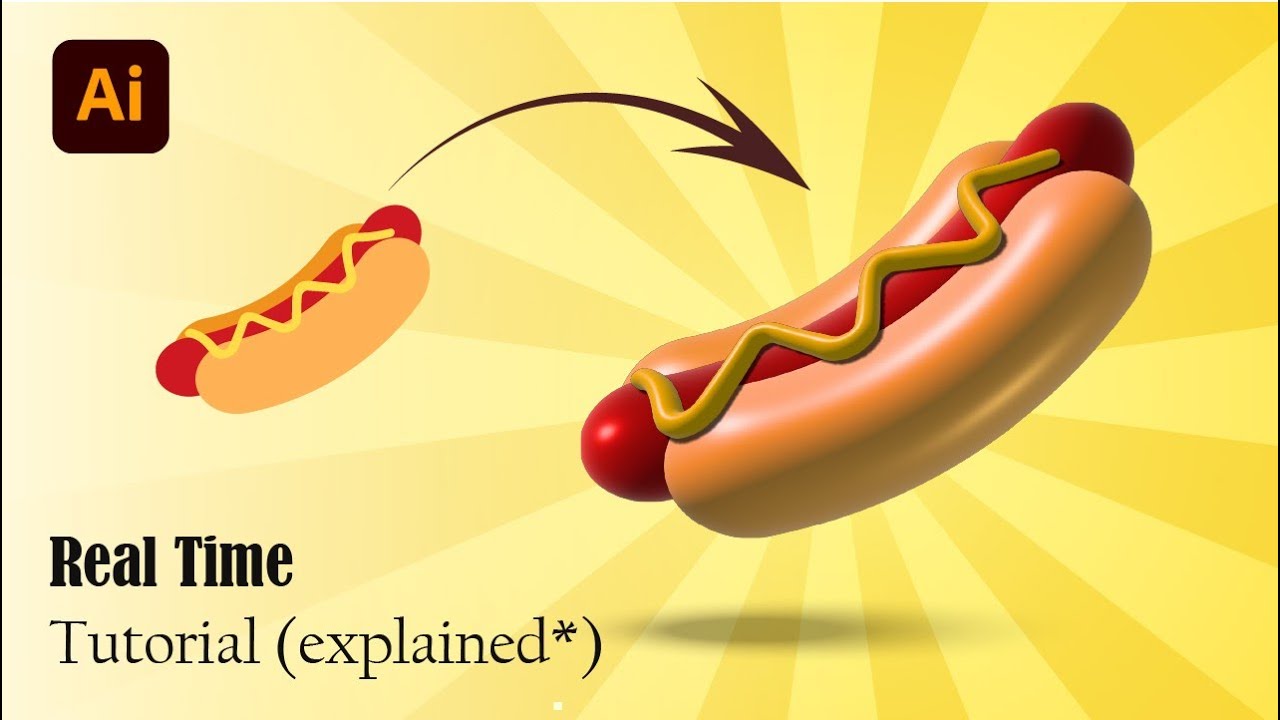 Making Vector 3D Icon From Flat Using 3D Inflate Tool in Adobe ...