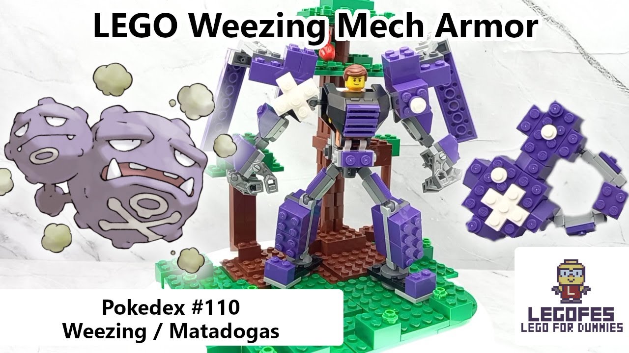 LEGO POKEMON MECH - Pokedex 110 Weezing (Tutorial Build & Armor Robot ...