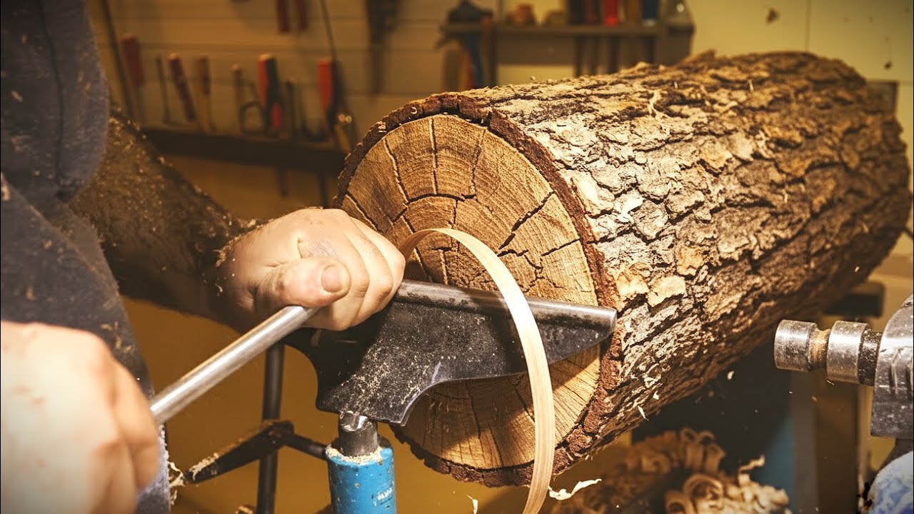 Woodturning - Making the largest wooden container entirely by hand ...