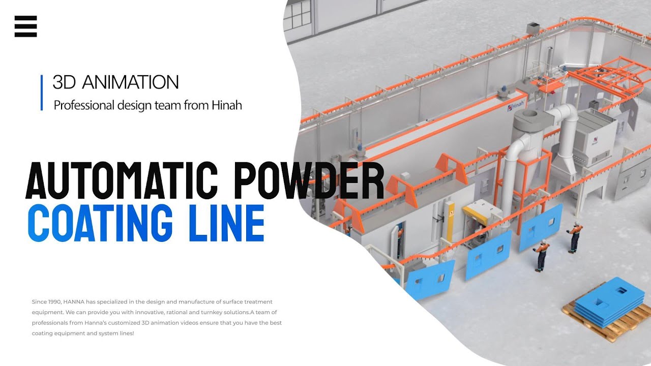 Standard Automatic Powder Coating Line Instruction Installation Video ...