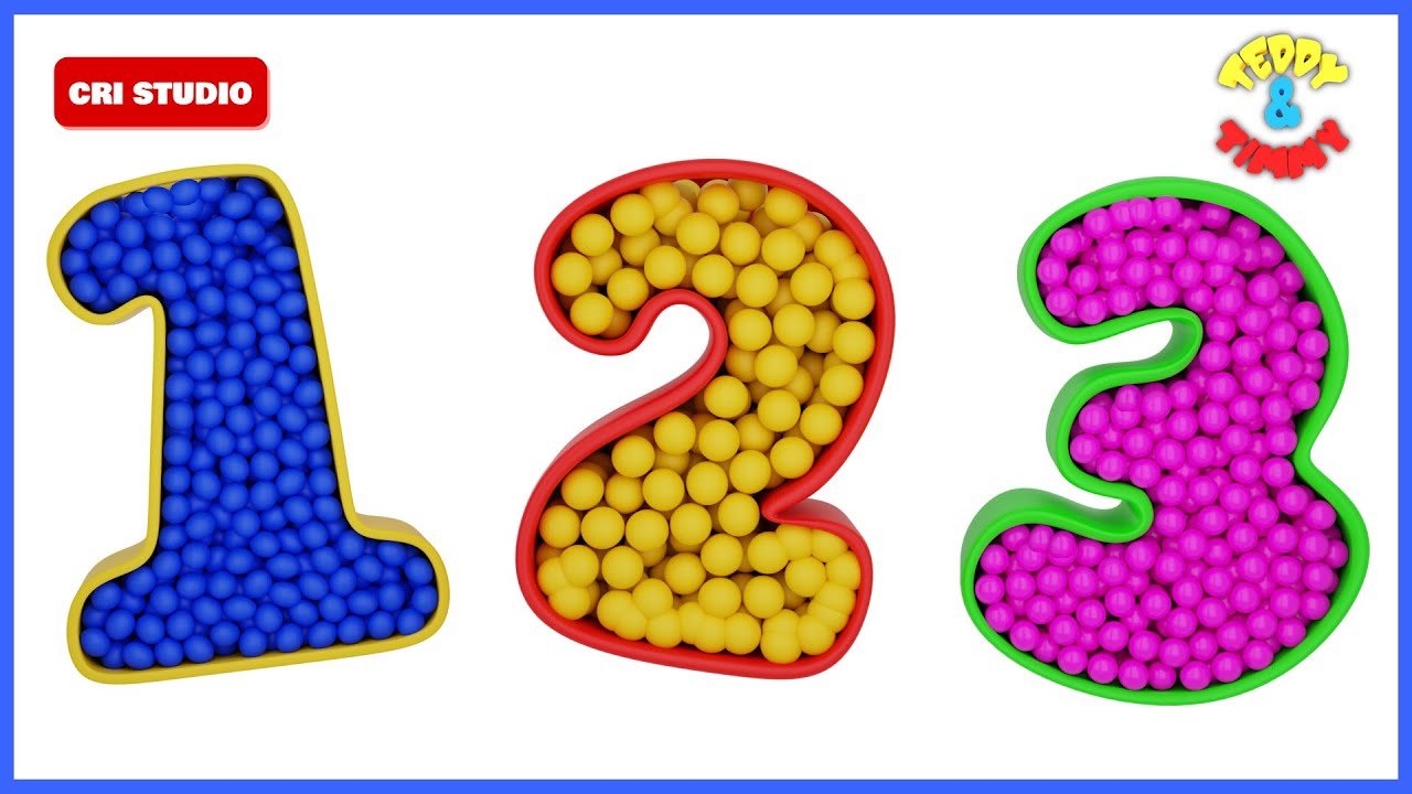 Numbers | Colors for Toddlers | Counting | Numbers for Kids | 123 go ...