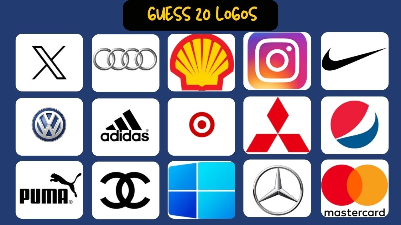 Guess the Logo! Can You Identify These 20 Famous Brands Without Their ...