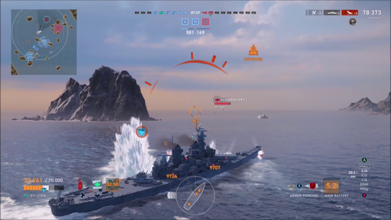 WOWS Legends II Iowa - Falling Back - YouTube