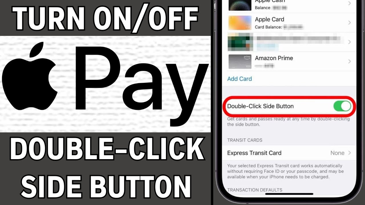 How to Enable or Disable Double Click Side Button to Open Wallet ...