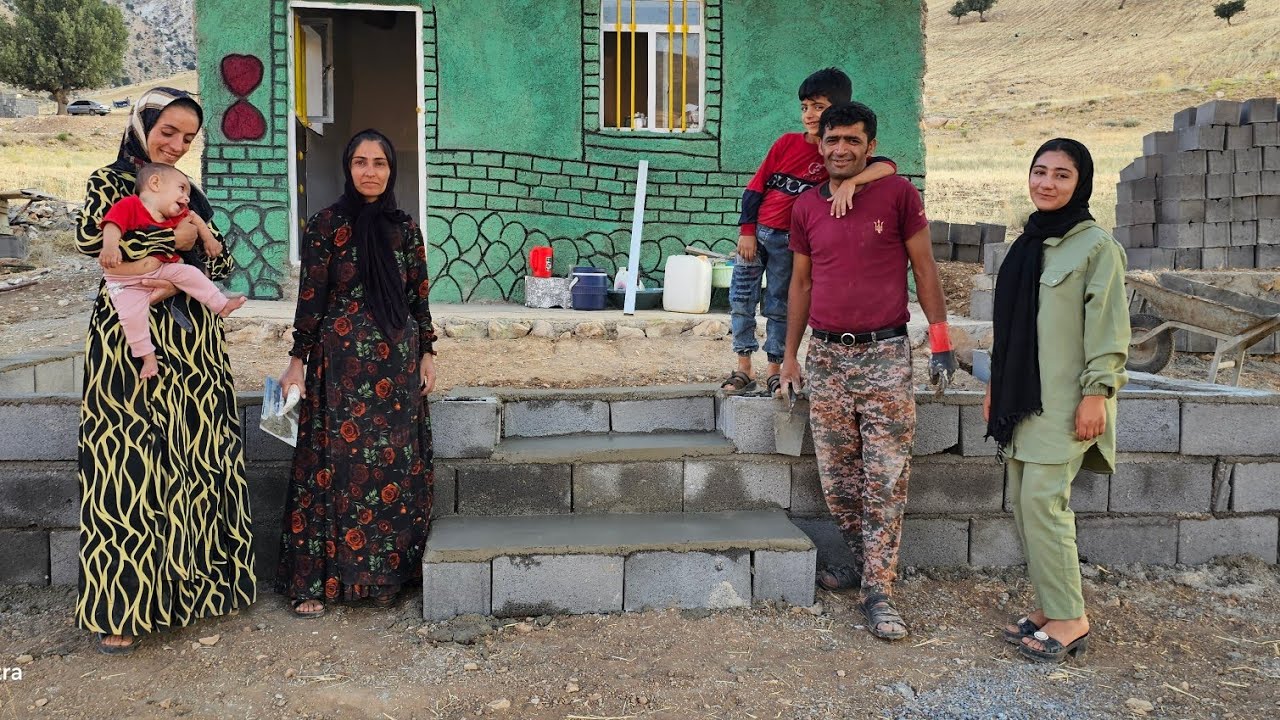 A busy day with the Asghar family: building a beautiful platform and ...