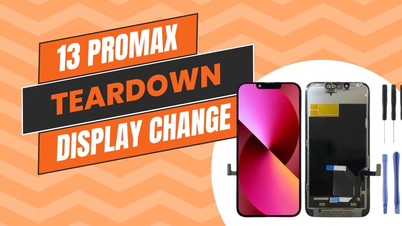 IPhone 13 Promax screen replacement/disassemble - YouTube