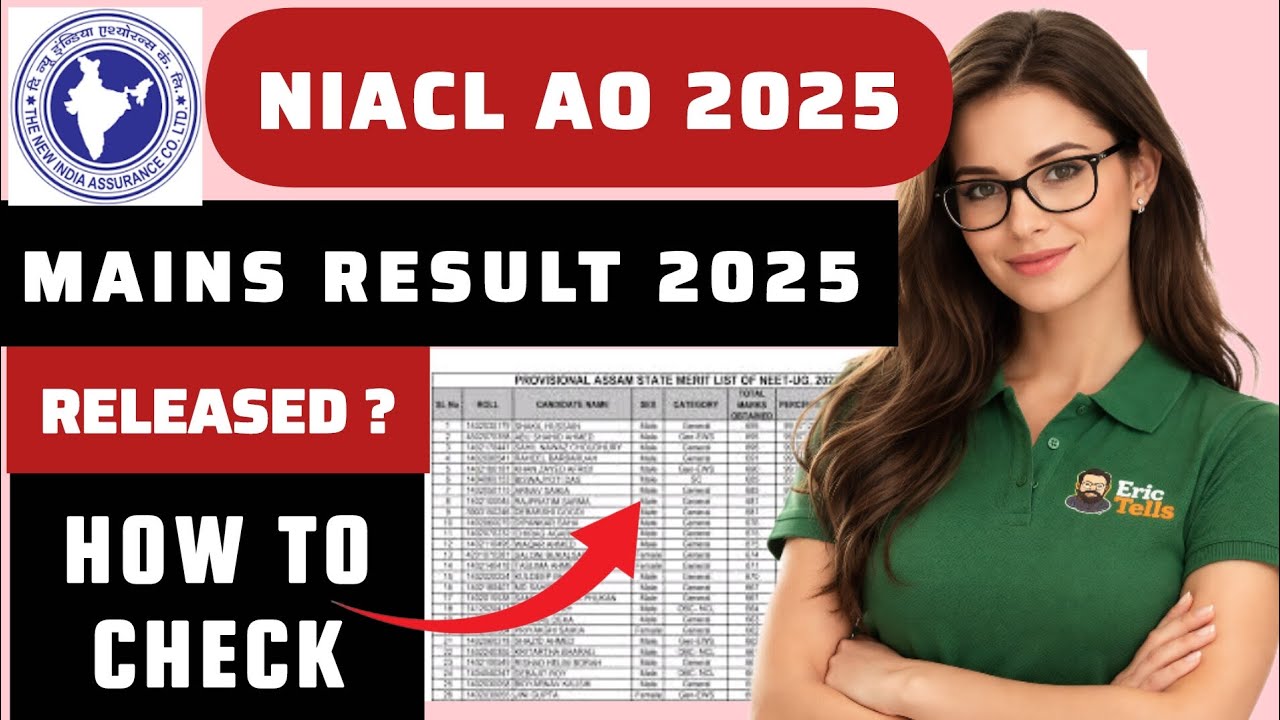niacl ao mains result 2025 | niacl administrative officer mains result ...