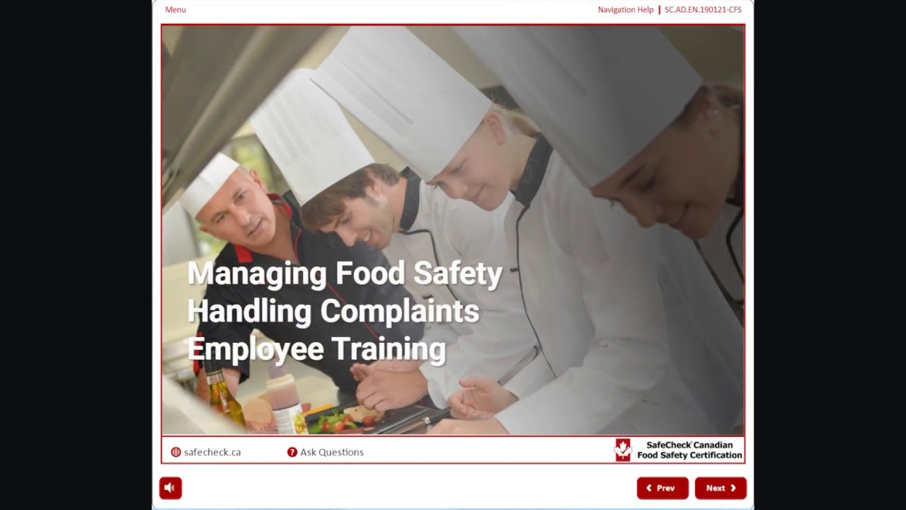 Food Safety Certificate Canada - SafeCheck - YouTube