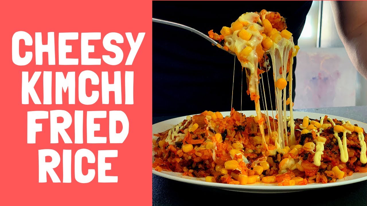 Cheesy Kimchi Fried Rice - Korean Fusion Recipe - YouTube