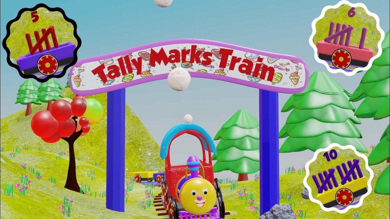 Tally Marks Train | Tally Marks | Tally Marks for Kids | Tally Marks ...