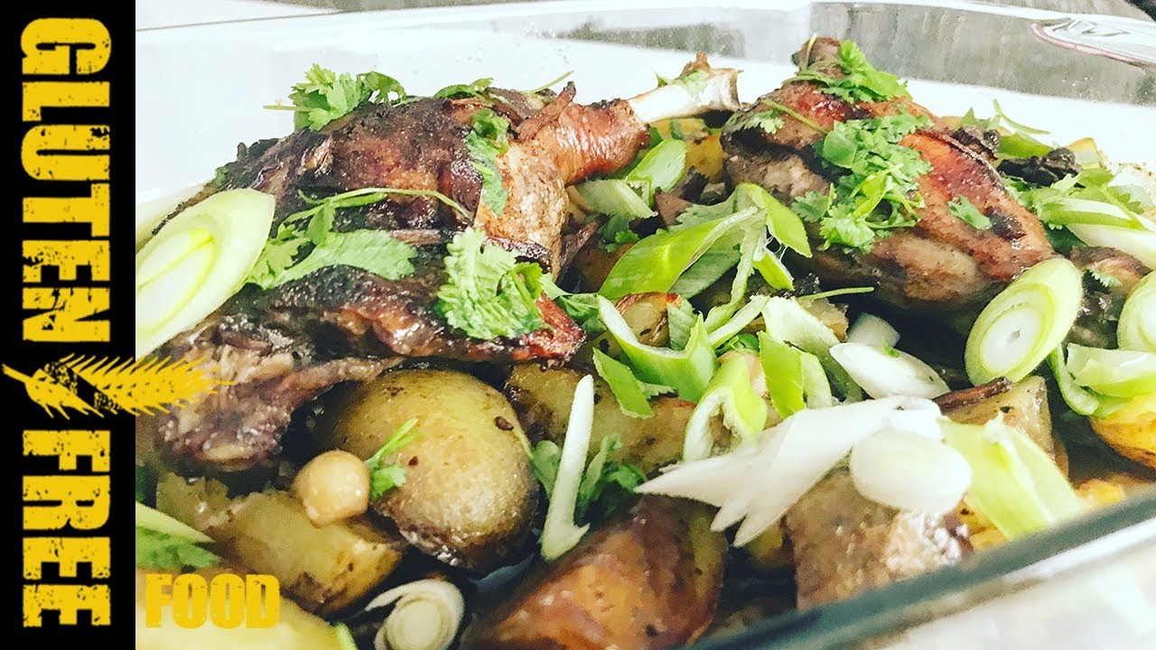 Chinese style duck leg with wegetable gluten free recipe - YouTube