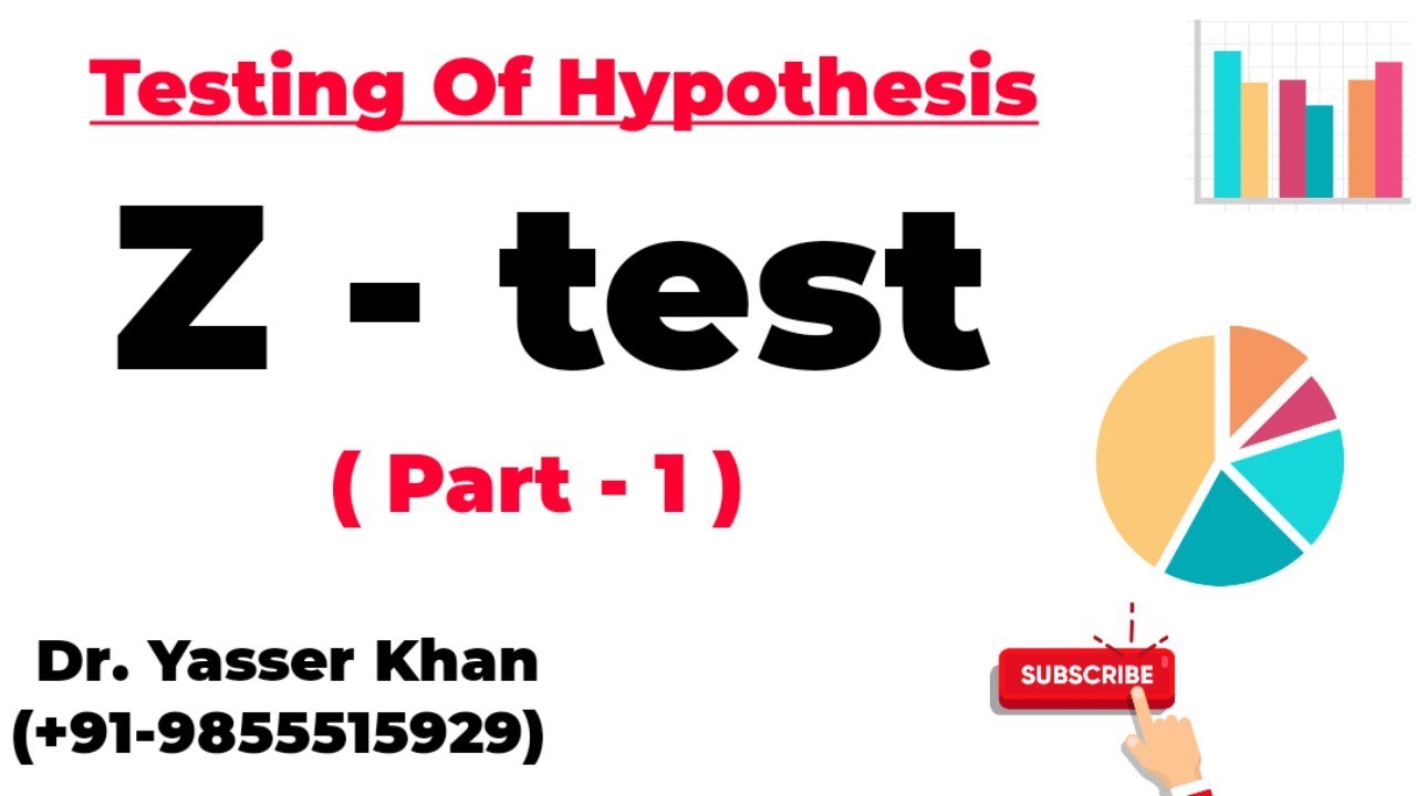Large Sample Tests - Z test ( Part - 1 ) - YouTube