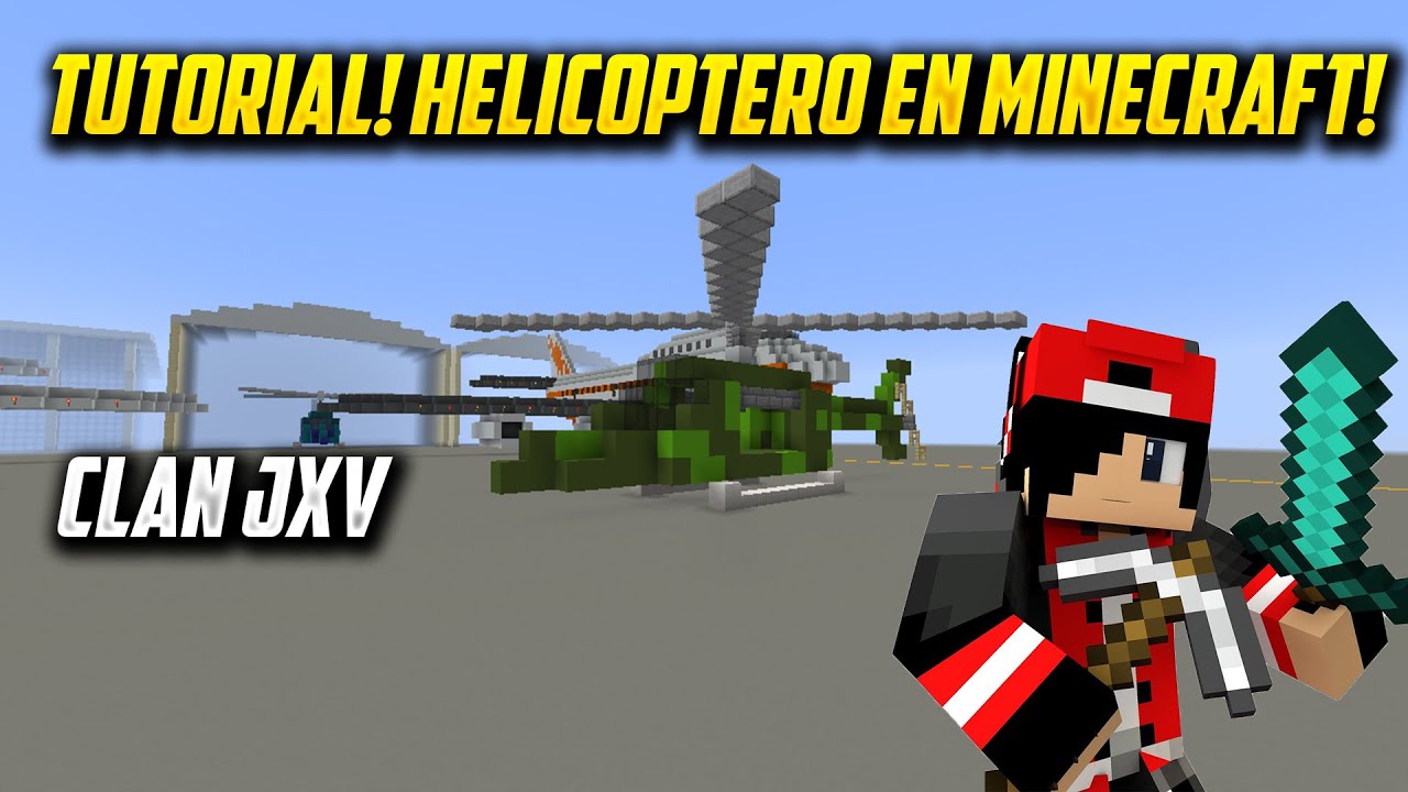 COMO HACER UN HELICOPTERO EN MINECRAFT 2022 - YouTube
