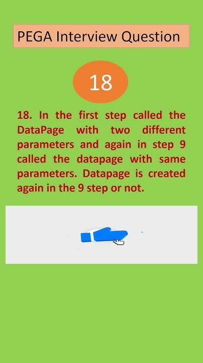 question -18 pega interview questions #pega #datapage pega interview ...