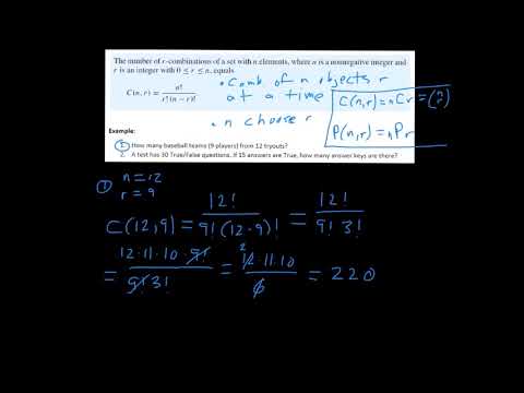 Discrete Math - Combinations Example - YouTube