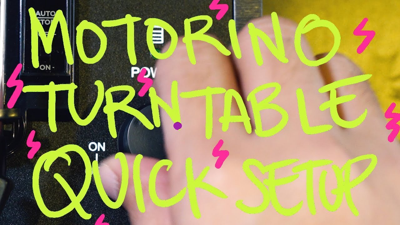 Motorino Vinyl Turntable QUICK SETUP - YouTube