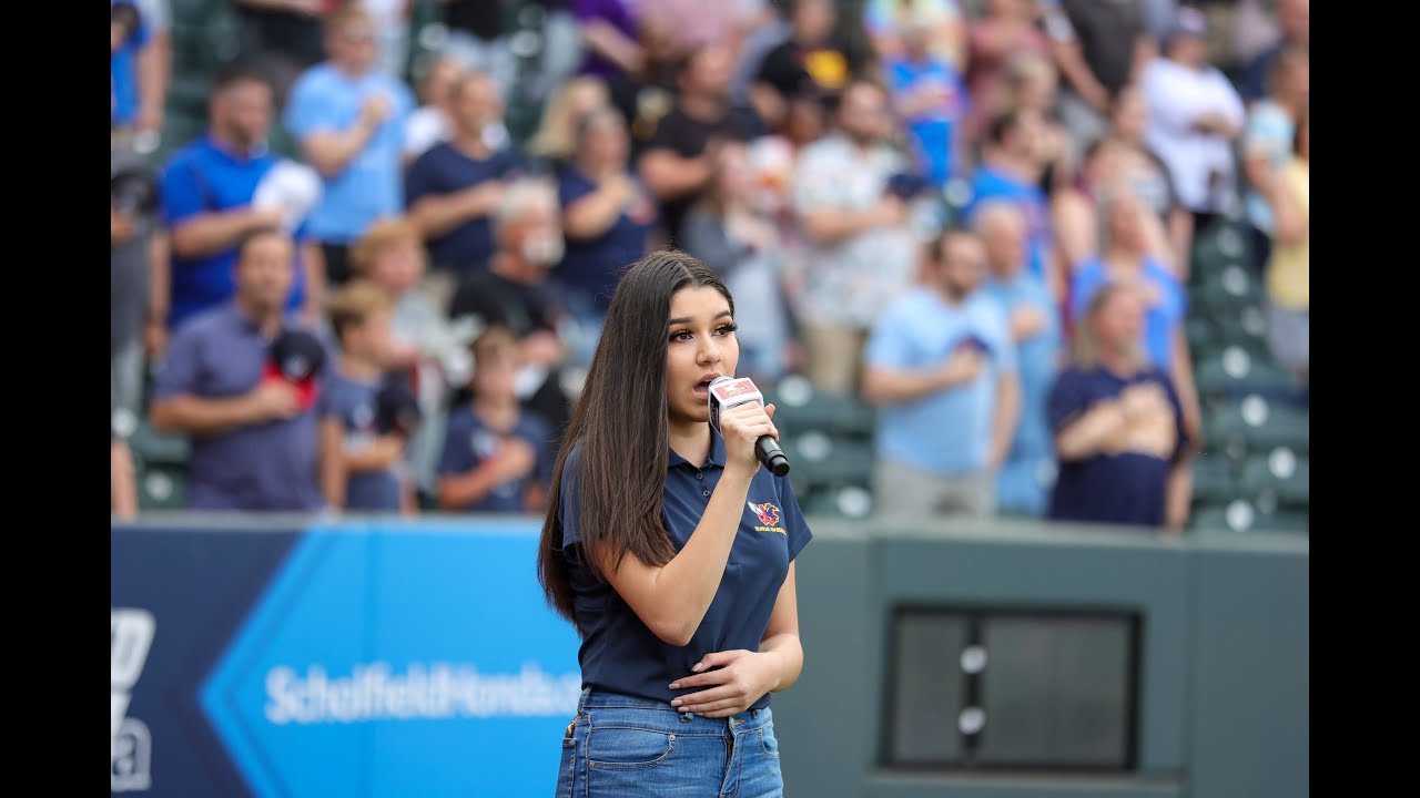 Wichita Windsurge National Anthem sung by Jasmine Meza 5-26-21 - YouTube