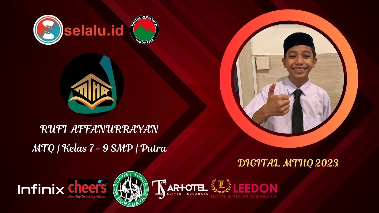 RUFI AFFANURRAYAN - MTQ I 7 - 9 | Putra - YouTube