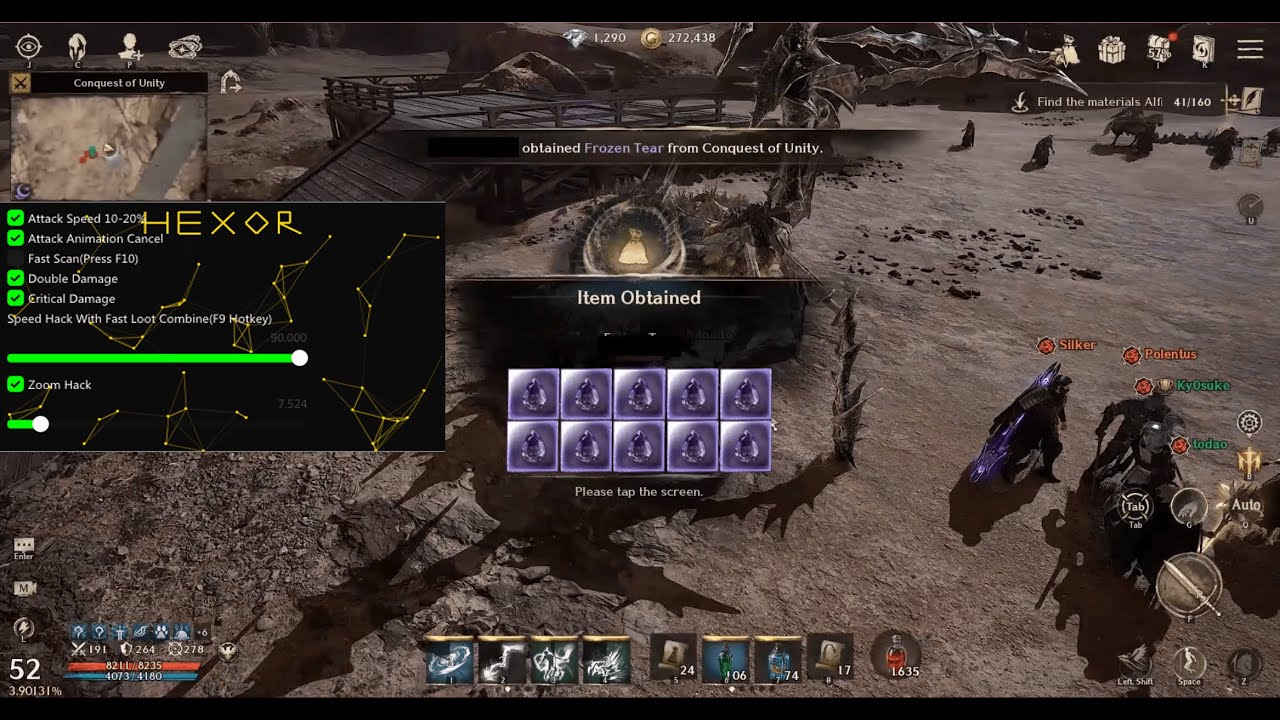 Night Crows Auto Loot Hack And Speed Hack - YouTube
