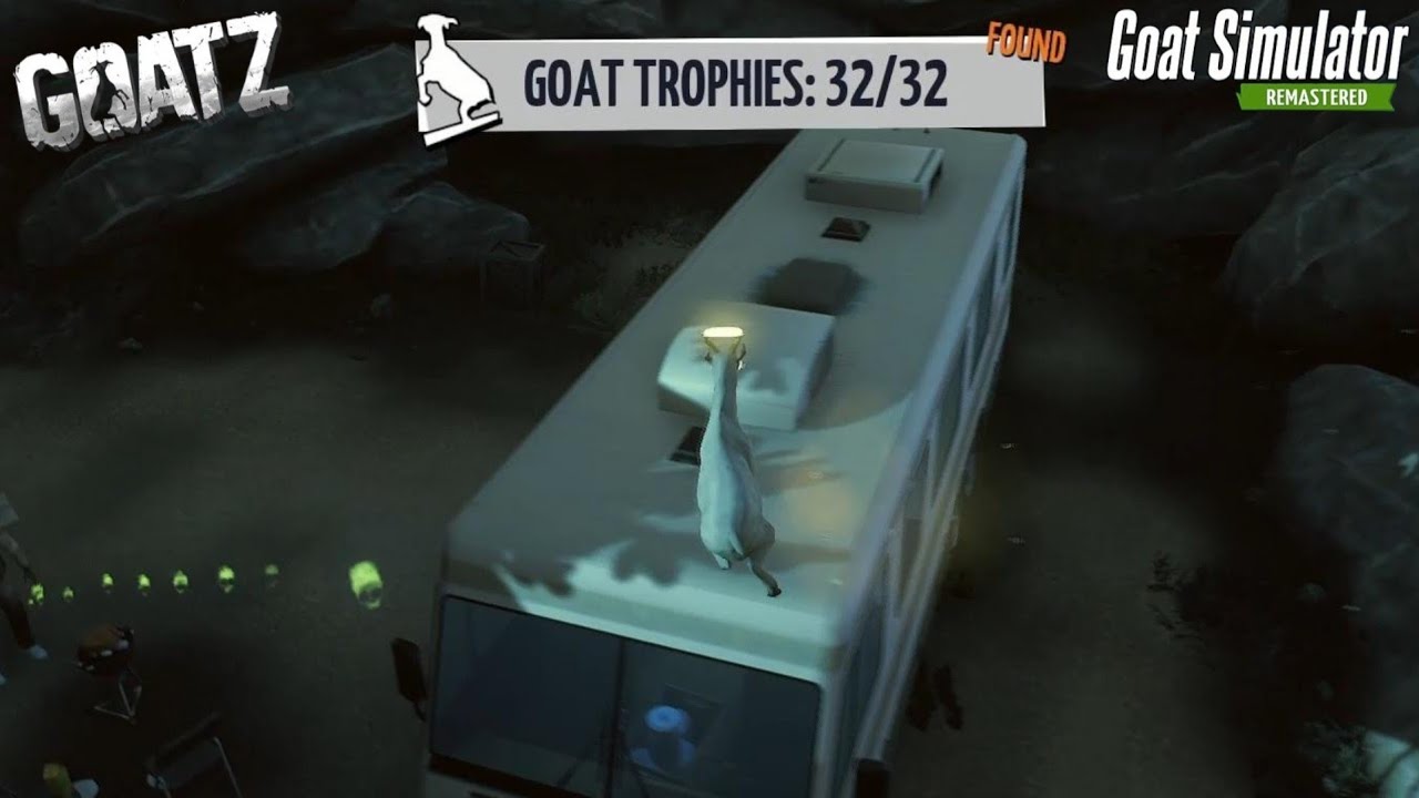 Collect All Goat Trophies (GoatZ) - Goat Simulator Remastered - YouTube