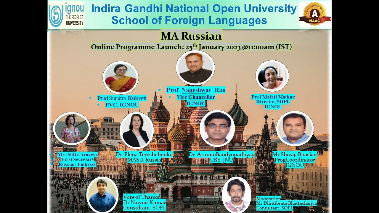 Launch of MA Russian Programme - YouTube