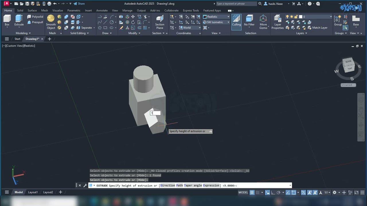 AutoCAD 3D Command- "UNION, SEPERATE and EXPLODE | Gobeshona - YouTube