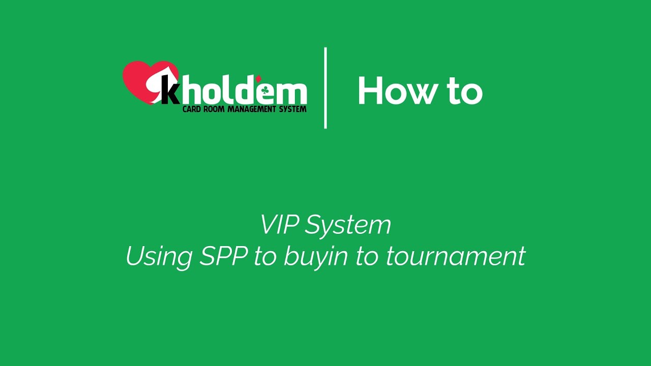VIP System - Using SPP to buyin to tournament - YouTube