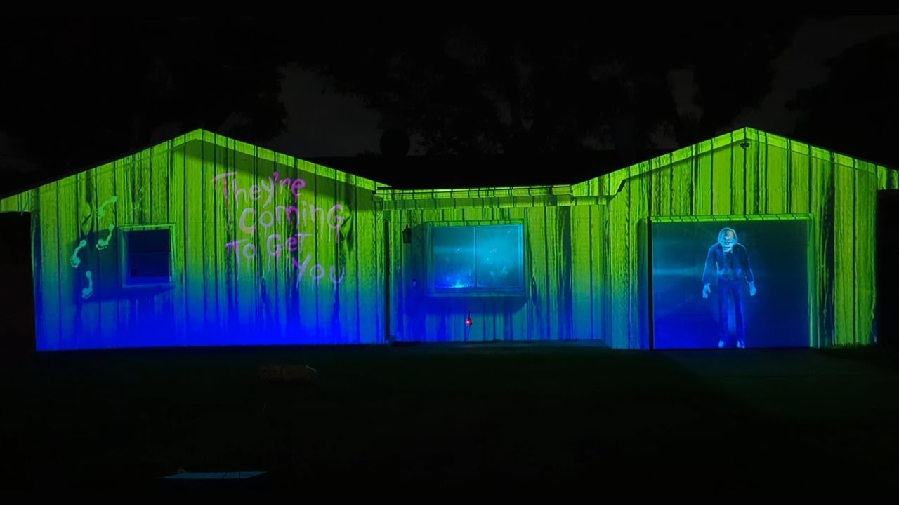 3d Haunted House Projection Mapping Show - YouTube