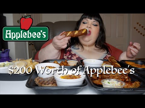 $200 Worth of Applebee's Mukbang Eating Show