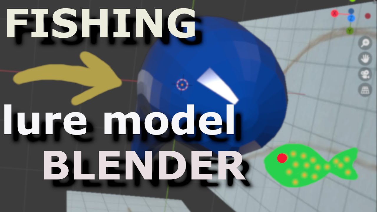 ABC Fishing lure model in Blender. Power of scale and symetry. - YouTube
