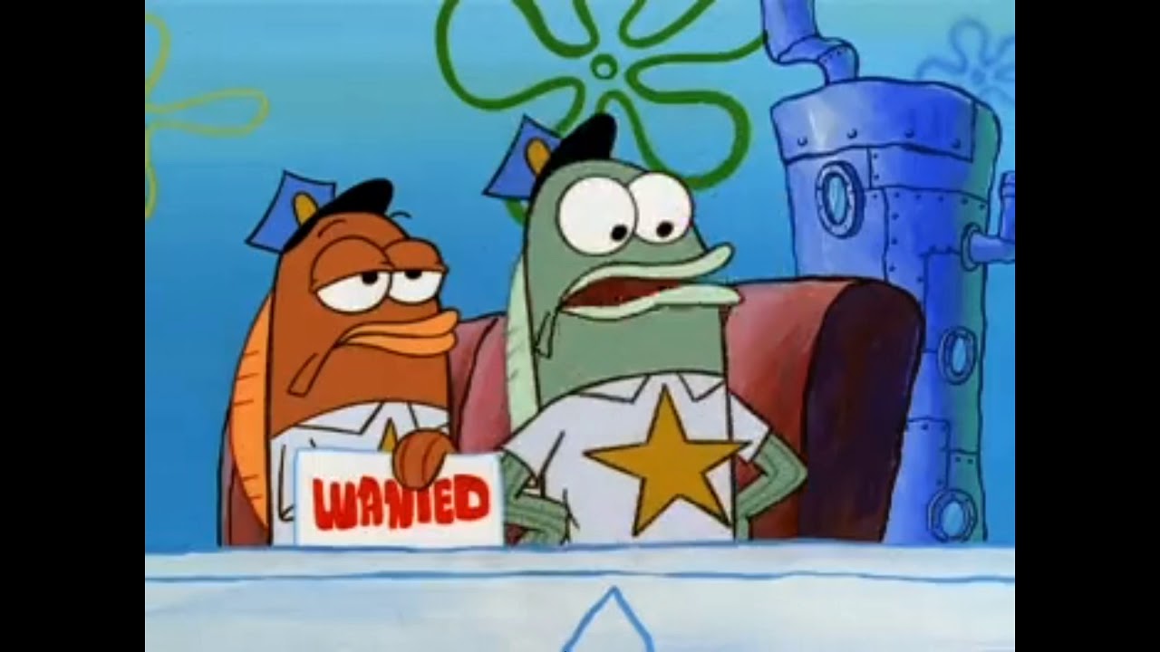Spongebob Clip: Patrick is scared by a drawing - YouTube