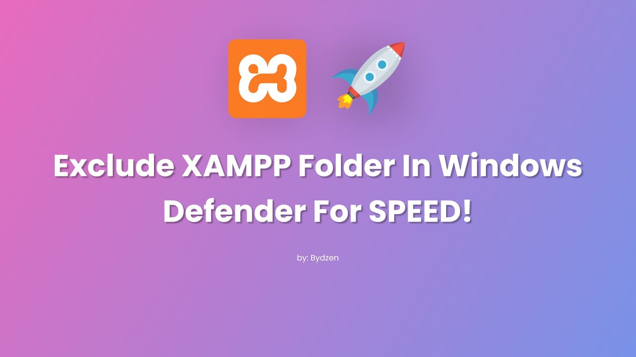 How to Speed Up XAMPP on Windows 10 - YouTube