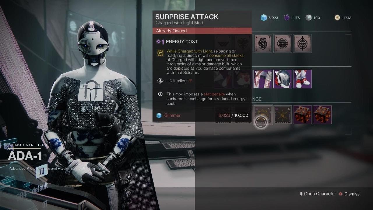 Destiny 2 - Ada-1 Mods 11/11/22 - YouTube