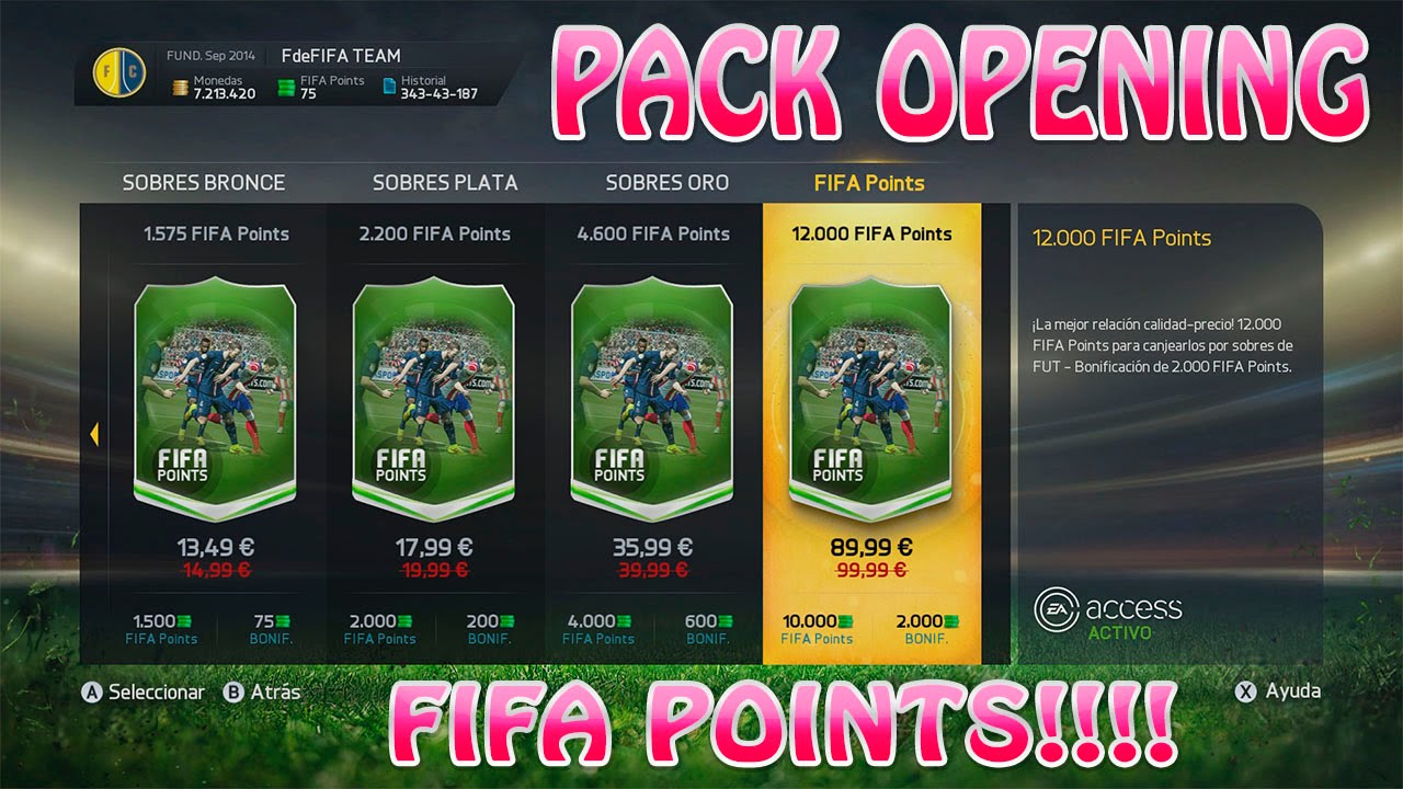 FIFA 15 | PACK OPENING FIFA POINTS | GRACIAS EA (IRONIA) - YouTube
