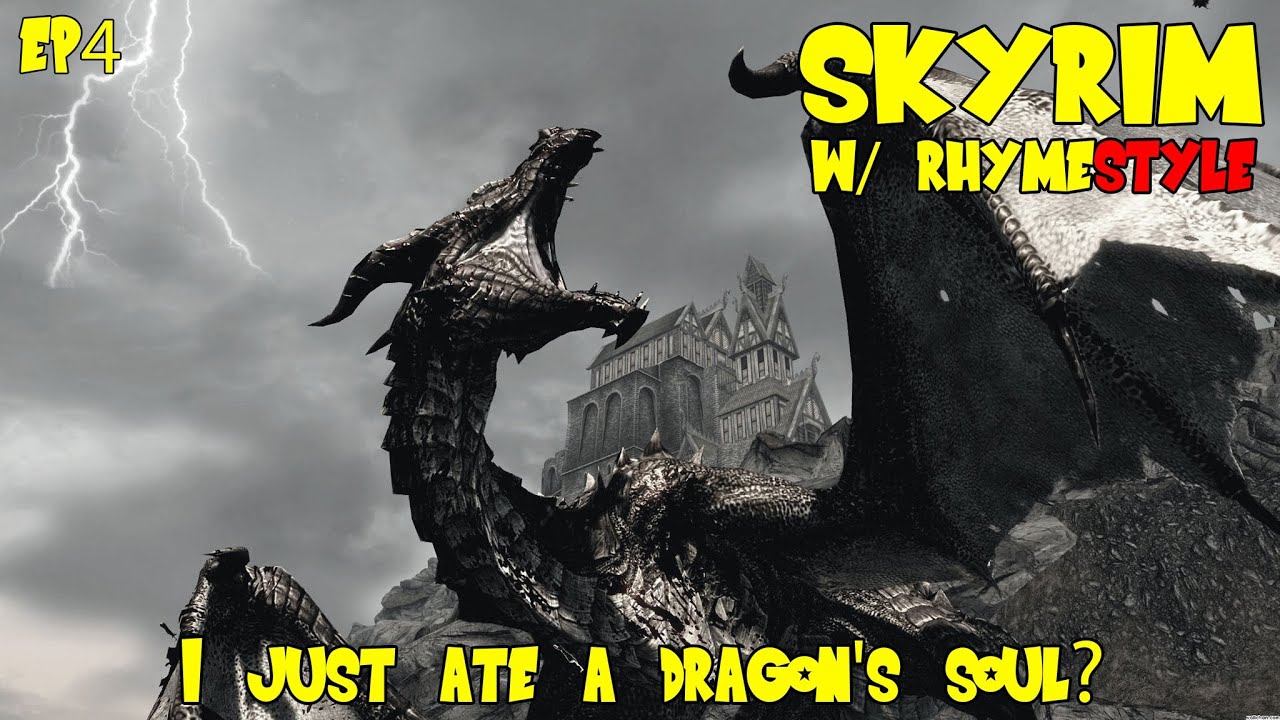 Elder Scrolls Skyrim w/ Rhymestyle: First Dragon & Absorbing Soul (Lets ...