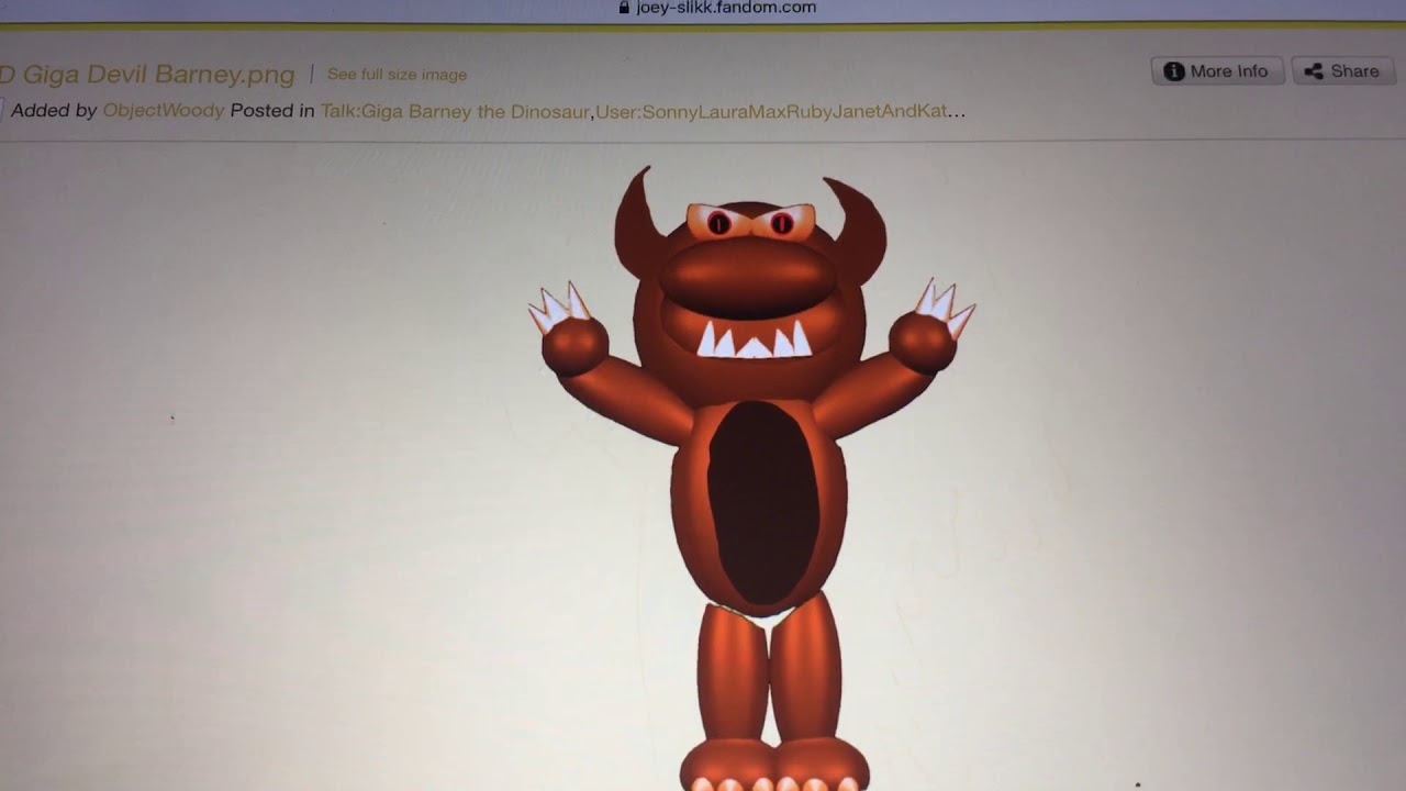 Introducing 3D Giga Devil Barney - YouTube