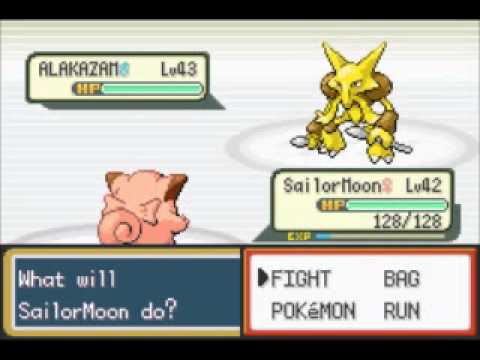 Pokemon Fire Red: Saffron City Gym Leader Sabrina - YouTube