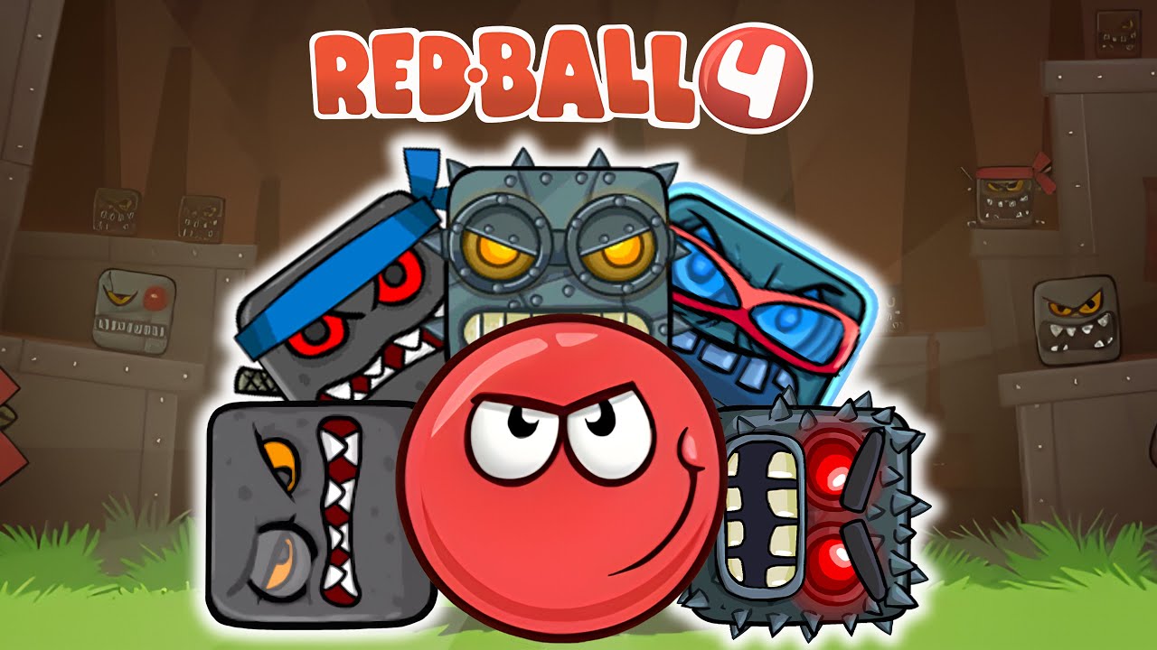 Red Ball 4 - All Levels - All Bosses - All Volumes - Full Gameplay ...