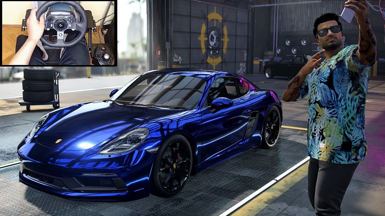 Porsche 718 Cayman GTS - Need for Speed Heat | Logitech G920 Steering ...