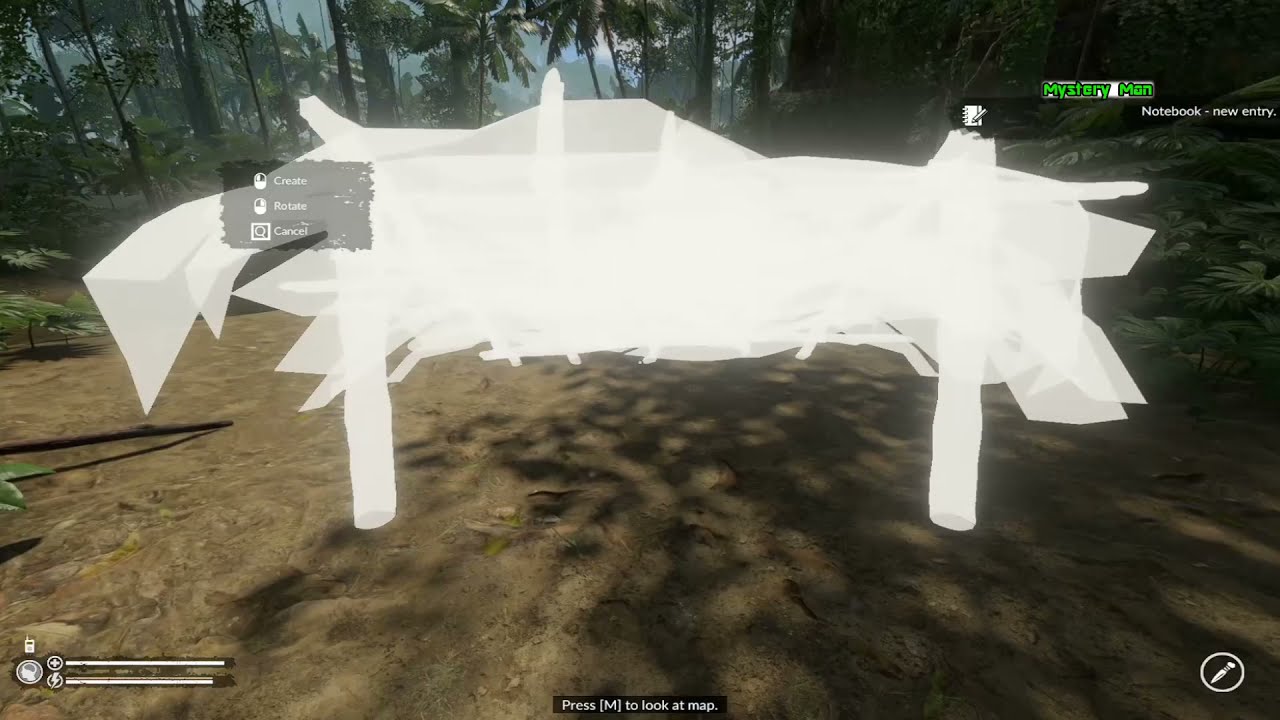 Green Hell Building Shelter | Log location | palm leaf location | How ...