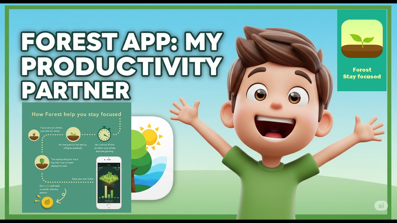 FOREST APP | MY PRODUCTIVITY PARTNER | POMODORO TECHNIQUE #productivity ...