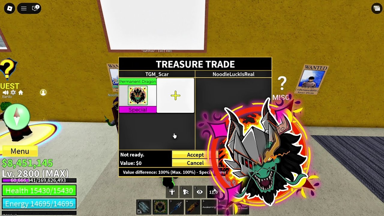 Trading PERMANENT DRAGON and rating other players offers!! (Blox Fruits ...