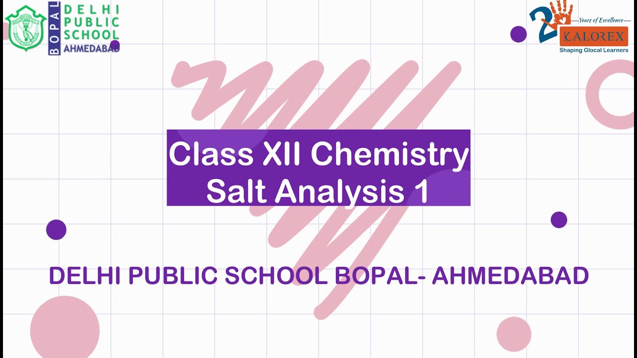 Class XII Chemistry Practical : Salt Analysis 1 - YouTube