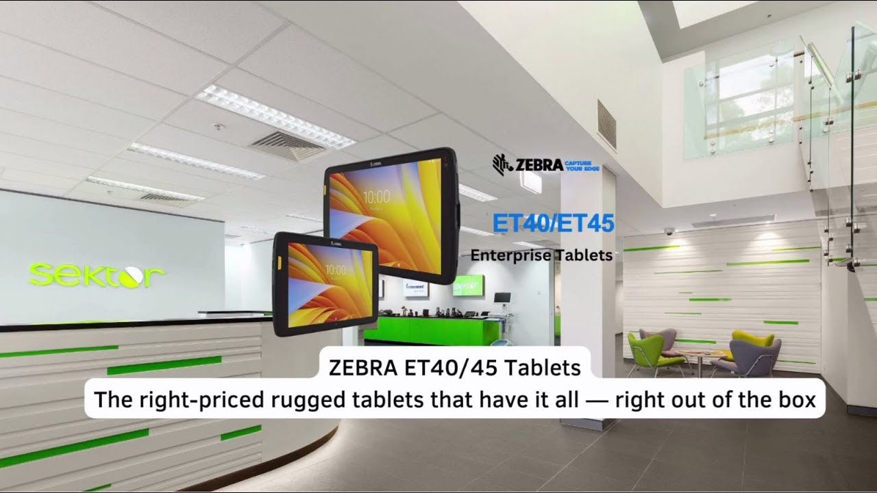 Zebra ET40 Unboxing - Enterprise Tablet - YouTube