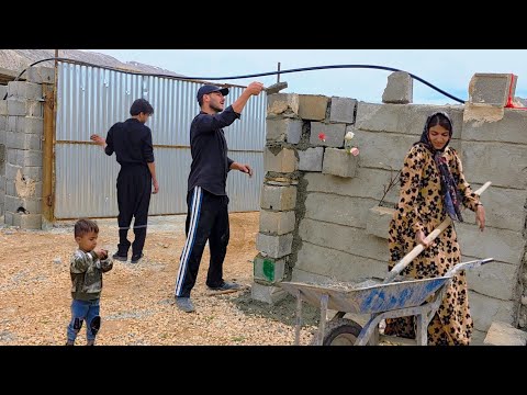 Installing Large Yard Gate & Wall Restoration with Es hagh