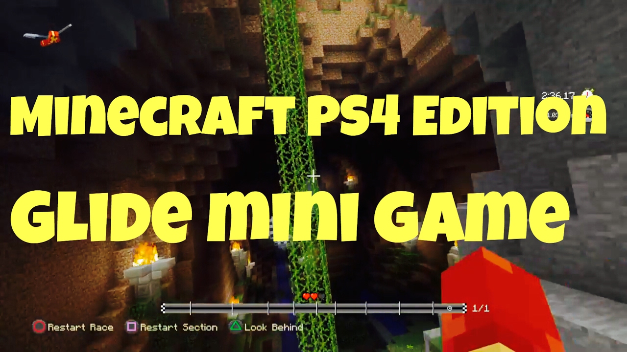 Minecraft PS4 Edition Glide Mini Game - YouTube