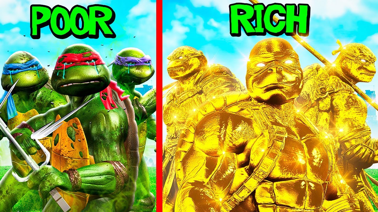 Upgrading POOR To RICH NINJA TURTLE (GTA 5 Mods) - YouTube