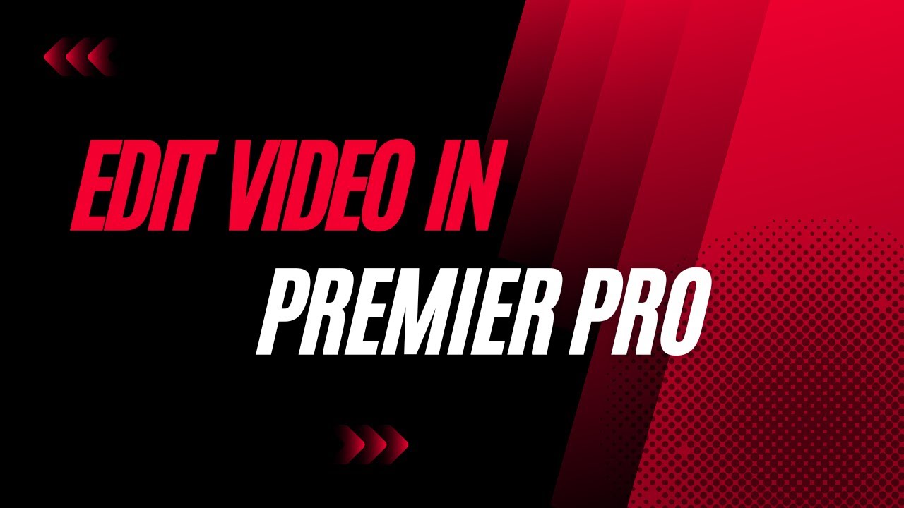 How to Edit Video In Adobe Premier pro - Umer Tech - YouTube