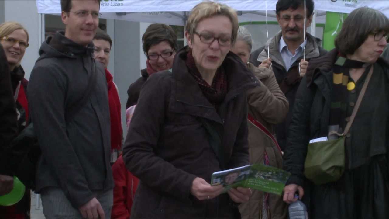 Aktion Grüne Stadt Luzern am 21. April 2012 - Monika Senn - YouTube