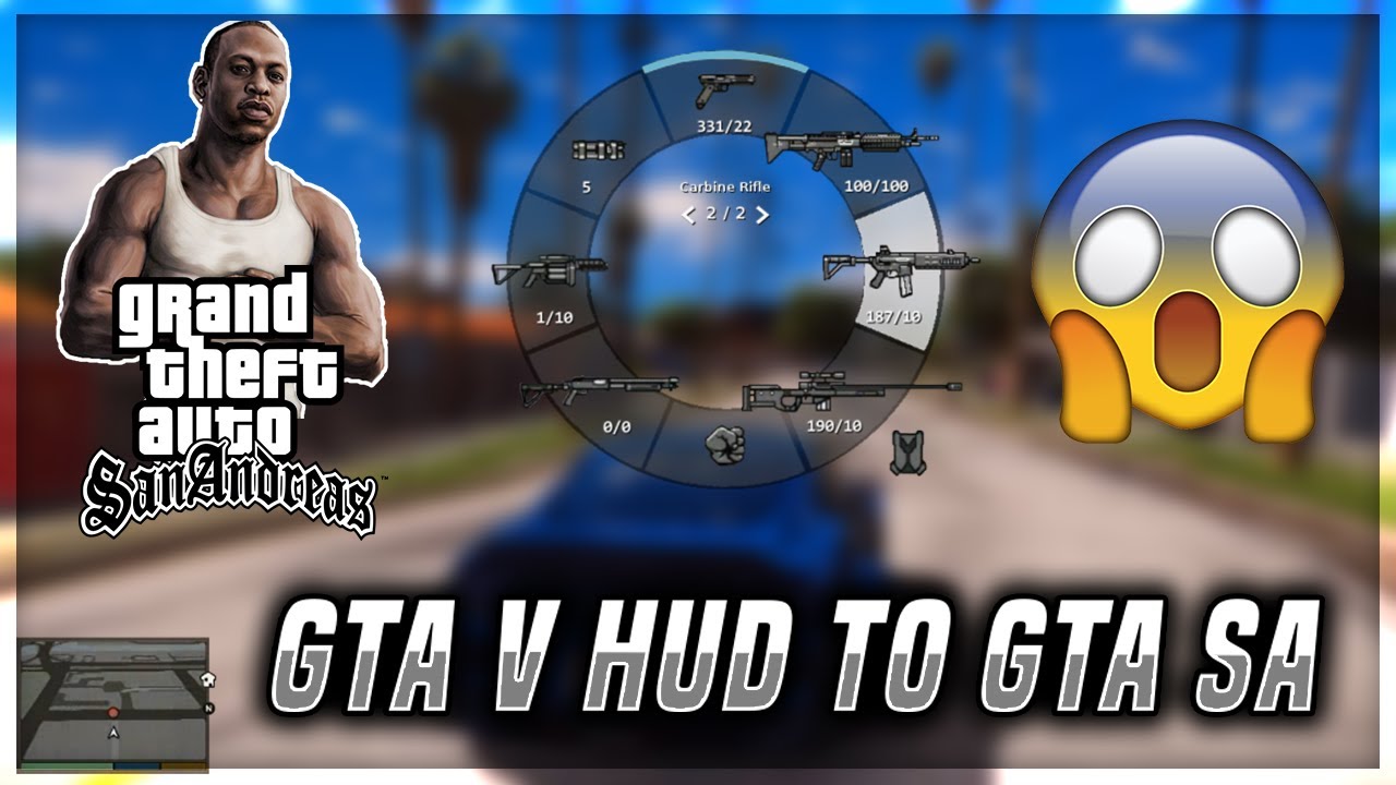 *NEW* GTA San Andreas GTA V Hud MOD by DK22Pac | GAMIX7 | EASY TUTORIAL ...